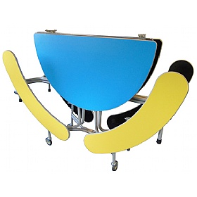 Rectangular 8 Seat Folding Dining Units