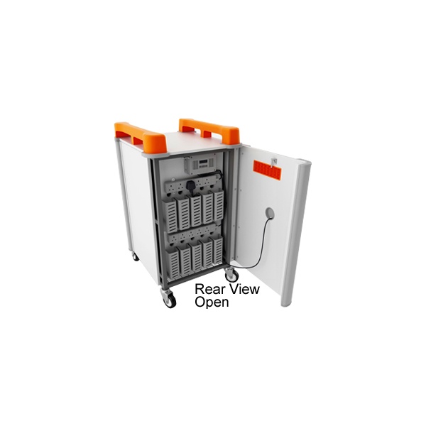 LapCabby 10V - 10 Vertical Laptop Store and Charging Trolley