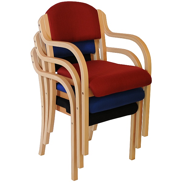 Devonshire Wooden Frame Stacking Armchairs | Reception Seating