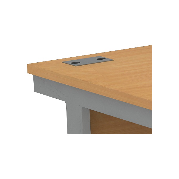 Alpha Plus Bow Front Ergonomic Office Desk