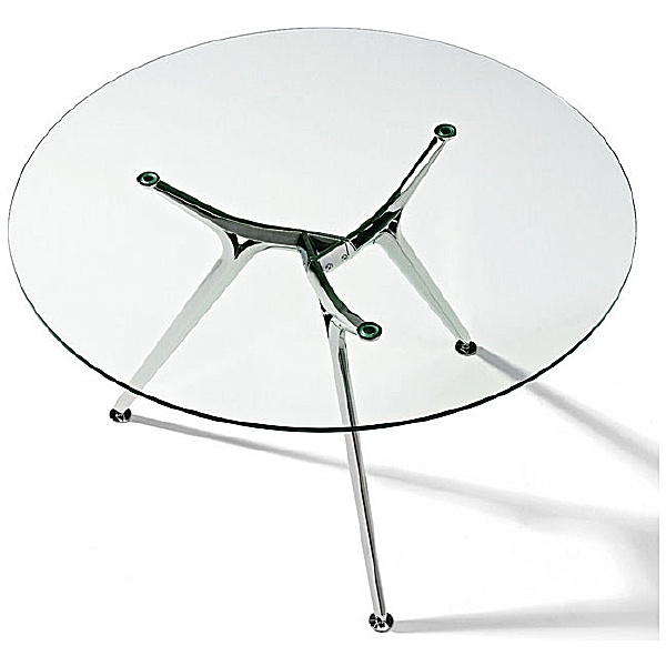 Sapphire Round Glass Meeting Table | Office Furniture Online