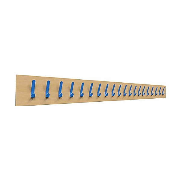 Single Colour Classroom Coat Hook Rails