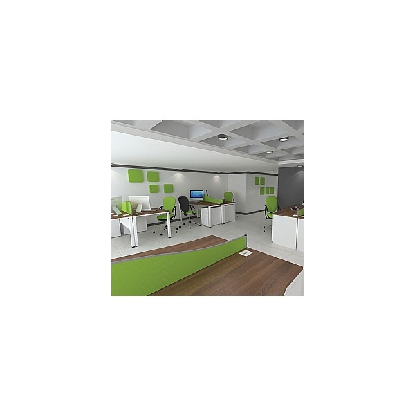 Presence Extension Bench Curved Desktop Screen | OFO