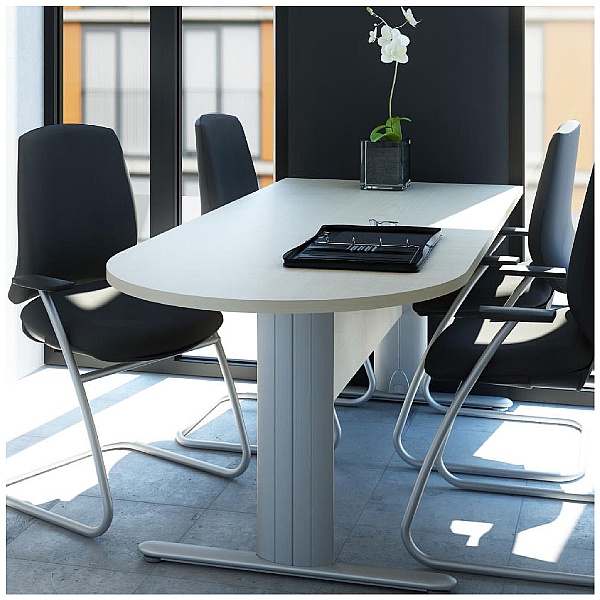 Elite Optima Plus Single D End Meeting Tables | OFO