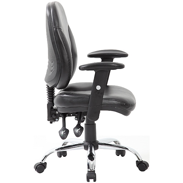 Select Ergonomic Leather Operator Chair
