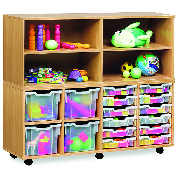Open Storage Unit With 4 Compartments