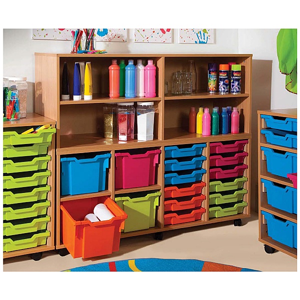 Open Storage Unit With 4 Compartments