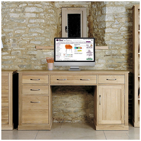 Cavalli Solid Oak Keyhole Computer Desk