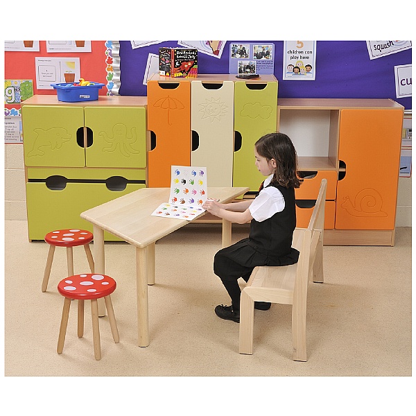Classroom Trapezoid Writing Table