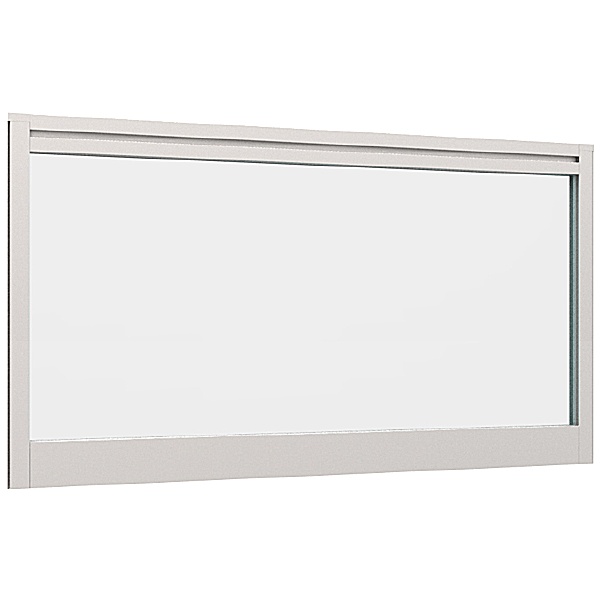 Lumiere Glazed Straight Desk Mounted Screens With Single Tool Rail