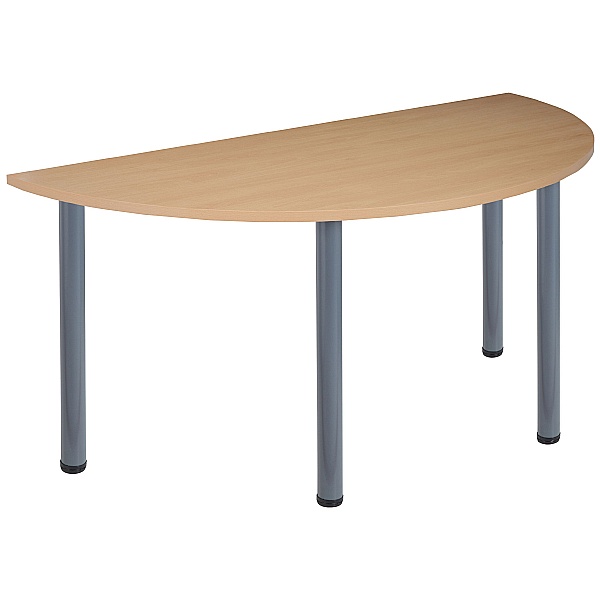 Konnexion Tubular Leg Semi Circular Office Tables