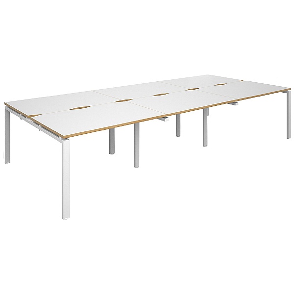 Balance Triple Back To Back Bench Desks | Bench Desks