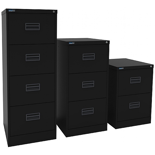 Silverline Midi Filing Cabinets | Office Furniture Online