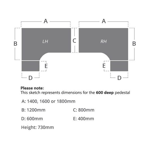 Commerce II Ergonomic Corner Office Desk with Storage | OFO