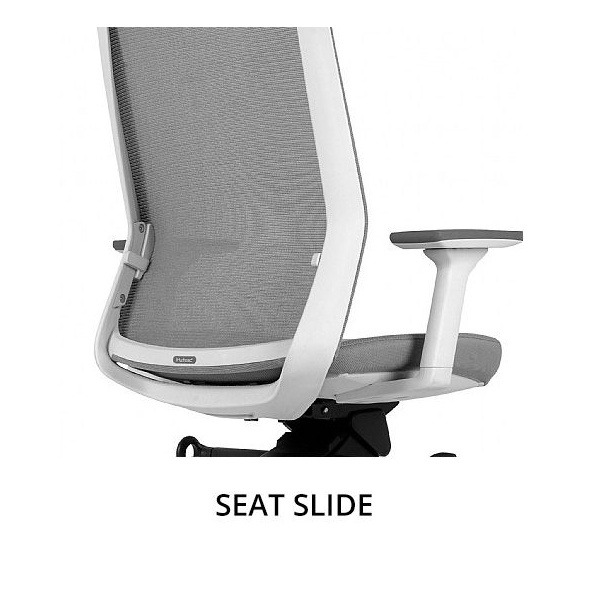 Bestuhl J1 White & Grey Mesh Office Chair | Task Chair | OFO