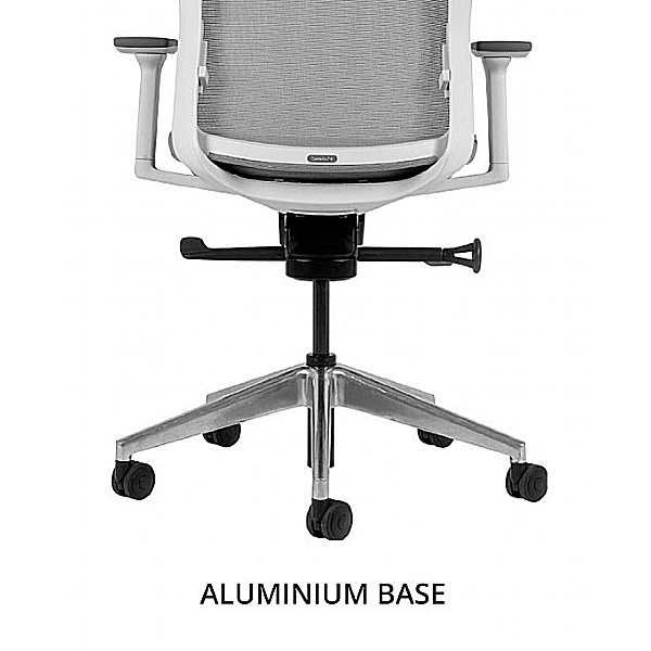 Bestuhl J1 White & Grey Mesh Office Chair | Task Chair | OFO