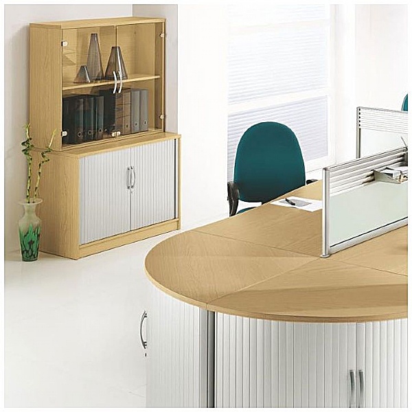 Elite Glass Fronted Desktop Storage Unit
