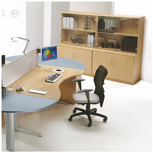 Elite Glass Fronted Desktop Storage Unit