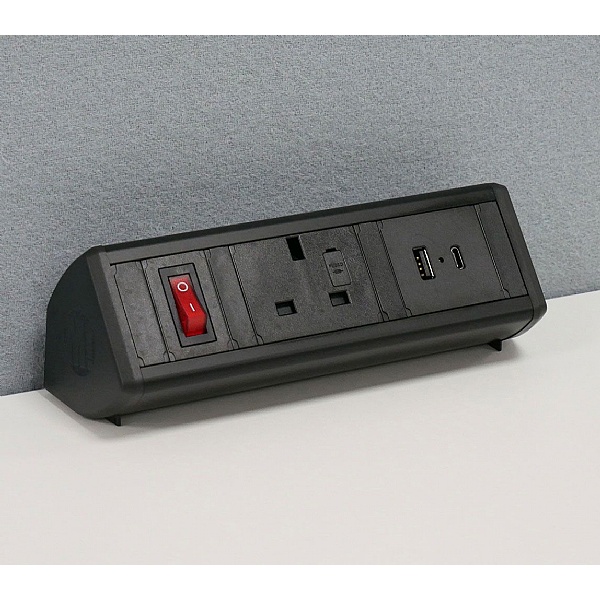 1 Socket Desktop Power Module | A & C USB Fast Charge