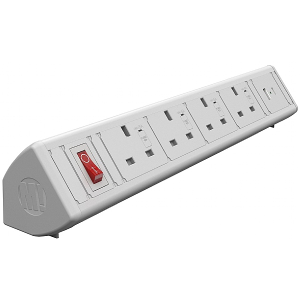 4 Socket Desktop Power Module | A & C USB Fast Charge