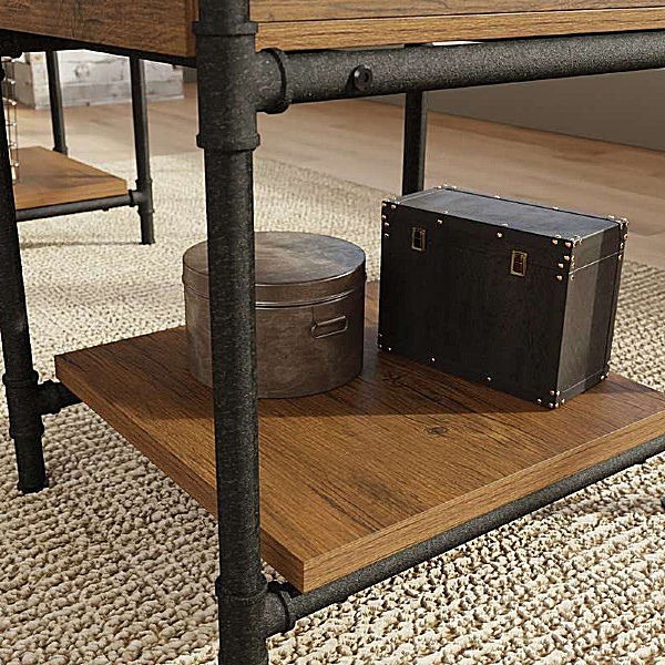 Fabrica Industrial Style Double Pedestal Desk