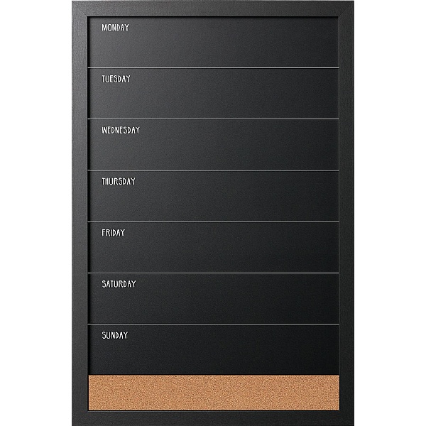 Bi-Office Black & White Message Boards Set | Office Furniture Online