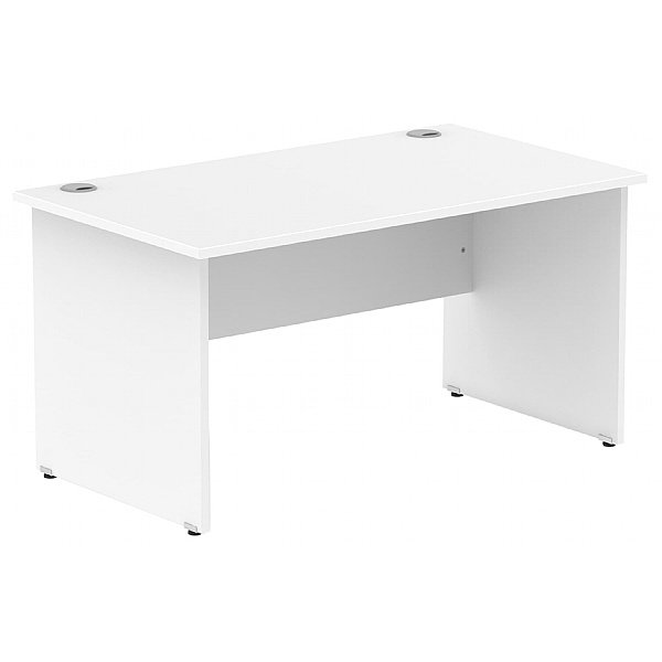 NEXT DAY InterAct Rectangular Office Desk with Panel Ends | Office ...