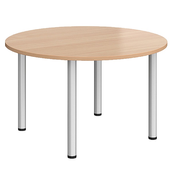 NEXT DAY Unite II Round Tubular Leg Tables | Office Furniture Online