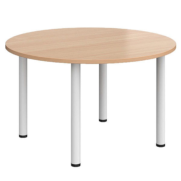 NEXT DAY Unite II Round Tubular Leg Tables | Office Furniture Online