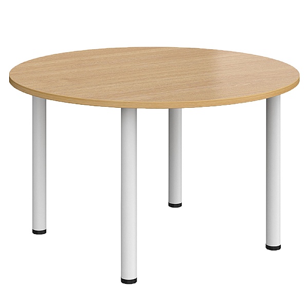 NEXT DAY Unite II Round Tubular Leg Tables | Office Furniture Online