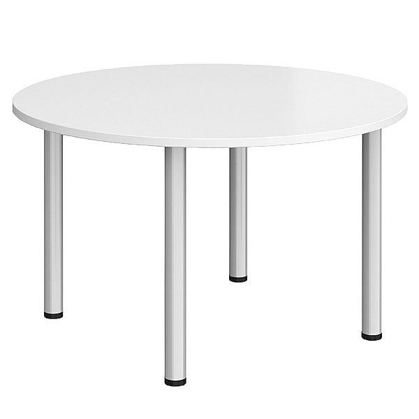 NEXT DAY Unite II Round Tubular Leg Tables | Office Furniture Online