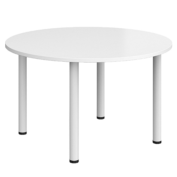 NEXT DAY Unite II Round Tubular Leg Tables | Office Furniture Online