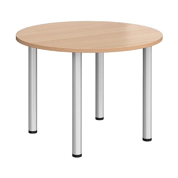 NEXT DAY Unite II Round Tubular Leg Tables | Office Furniture Online