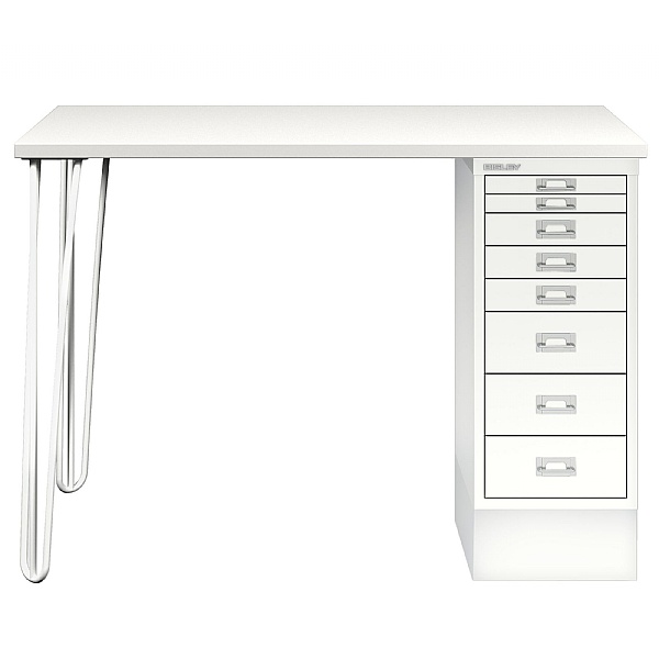 Bisley MultiDesk With Integrated Multidrawer