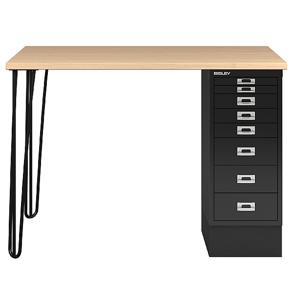 Bisley MultiDesk With Integrated Multidrawer