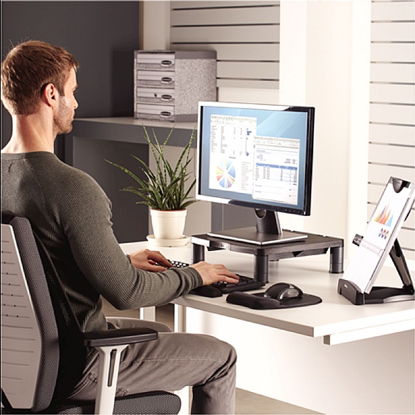 Fellowes Graphite Standard Monitor Riser | Monitor Riser