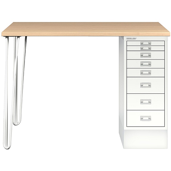 Bisley MultiDesk With Integrated Multidrawer