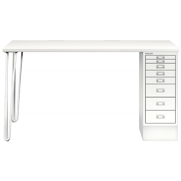 Bisley MultiDesk With Integrated Multidrawer