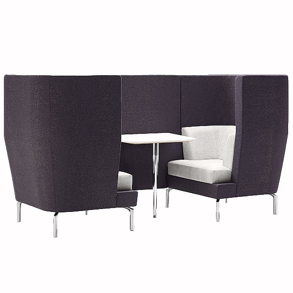 Boss Design Entente 2 Person Booth | Office Furniture Online