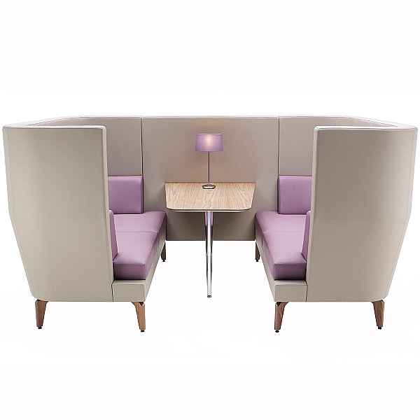 Boss Design Entente 4 Person Booth | Office Furniture Online