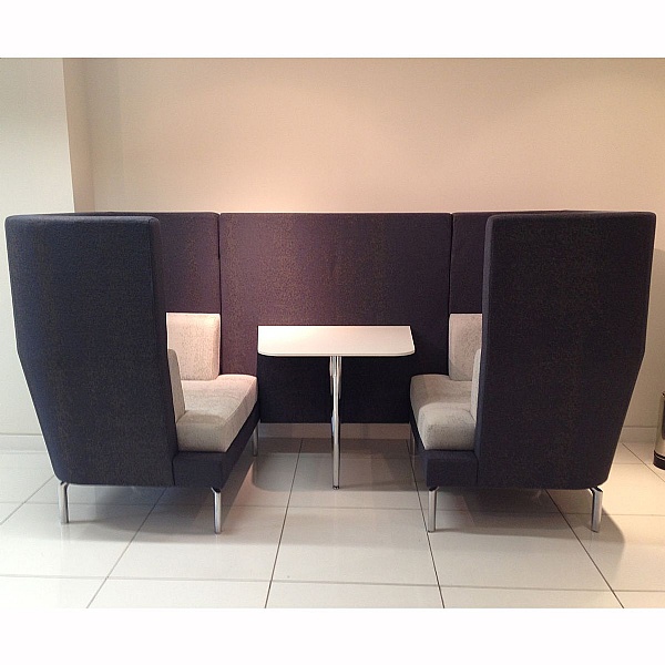 Boss Design Entente 4 Person Booth | Office Furniture Online