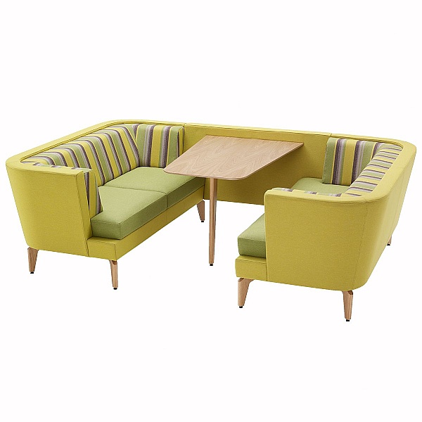 Boss Design Entente 4 Person Booth | Office Furniture Online