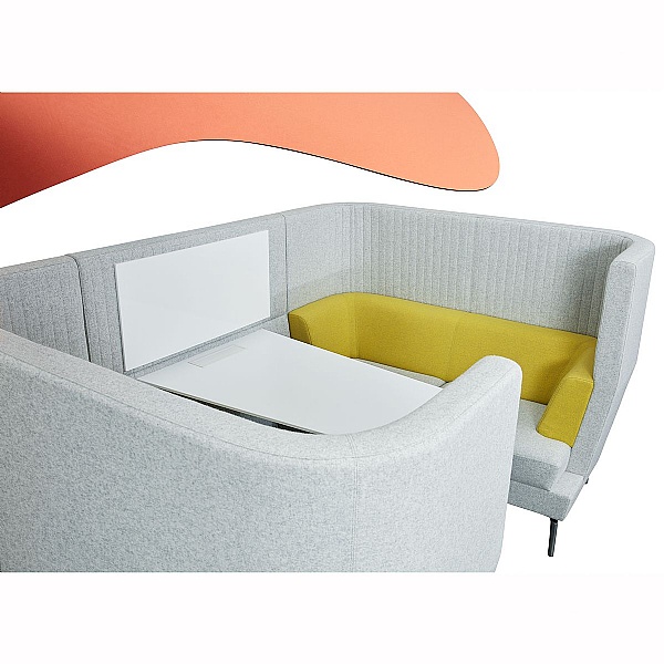 Boss Design Entente 4 Person Booth | Office Furniture Online