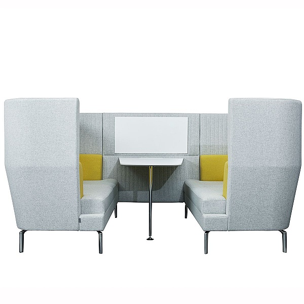 Boss Design Entente 4 Person Booth | Office Furniture Online