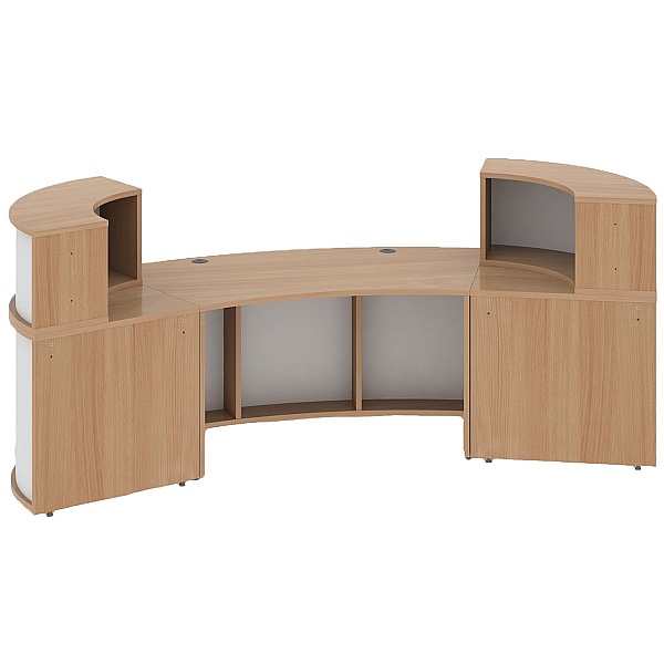 Denver Two Tone Large Curved Reception Unit