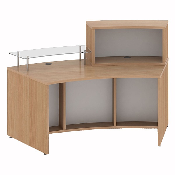 Denver Two Tone Medium Curved Reception Unit