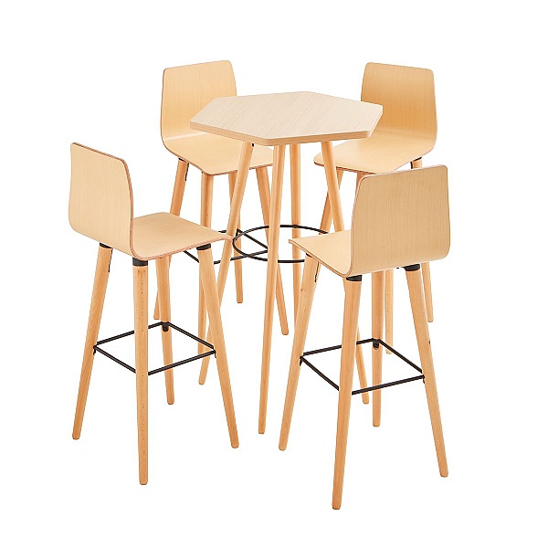 Scion Beech Meeting and Breakout High Stool Chair | Office Furniture Online