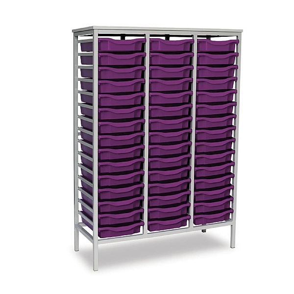 Static Triple Column 45 Tray Storage Unit
