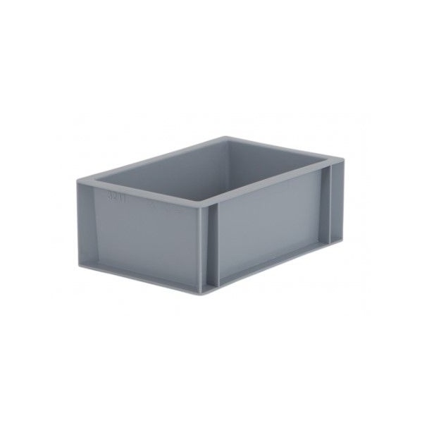 BiGDUG Euro Stacking Box | 230h x 400w x 600d mm | 42 Litre Capacity | Grey