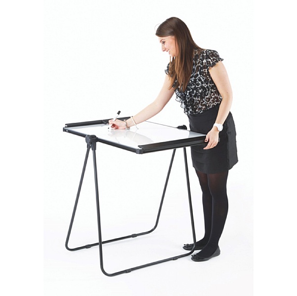 Coloured Frame Rotating Flip Chart Easel Magnetic A1